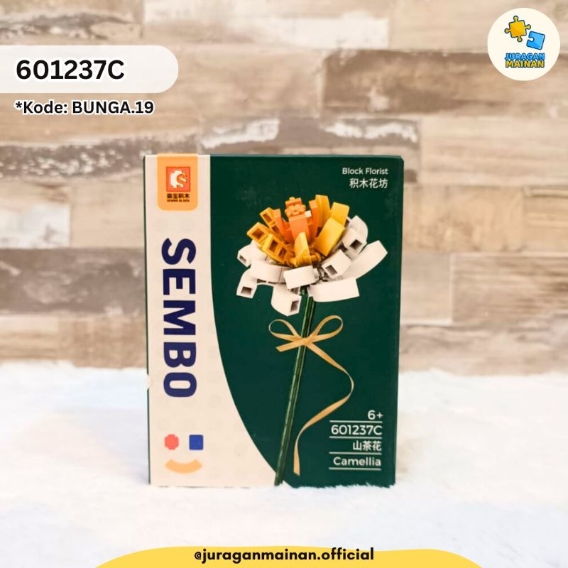 Jual SEMBO BLOCKS Flower White Series - Bricks Blocks bongkar susun ...