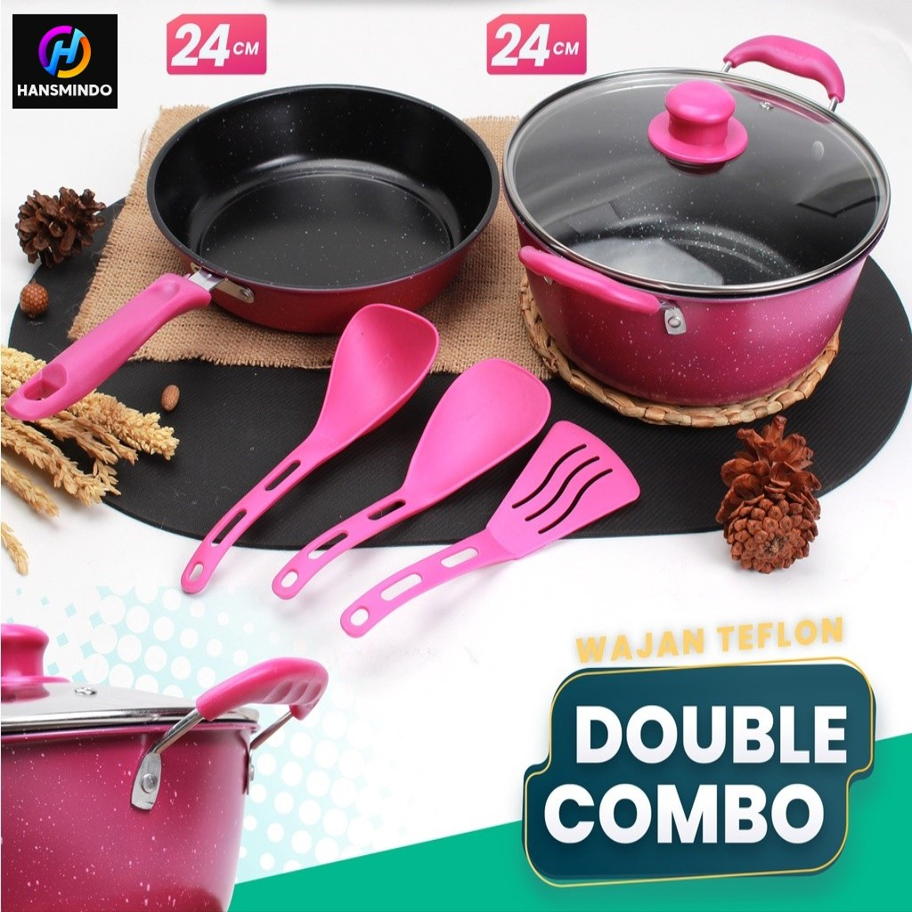 Jual Hansmindo Panci Set Isi 6pcs Pot Series/ Panci Terlengkap dengan ...