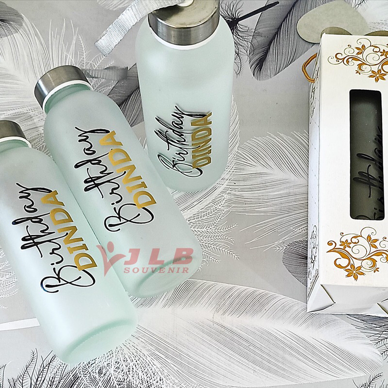 Jual Souvenir botol tumbler doff 420ml + sablon custom + kemas bok ...