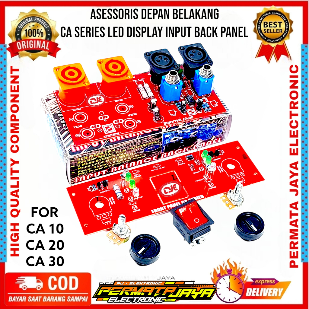 Jual KIT Input Balance Amplifier Back Panel Panel DEPAN Belakang Box CA SERIES CA10,20,30 ...
