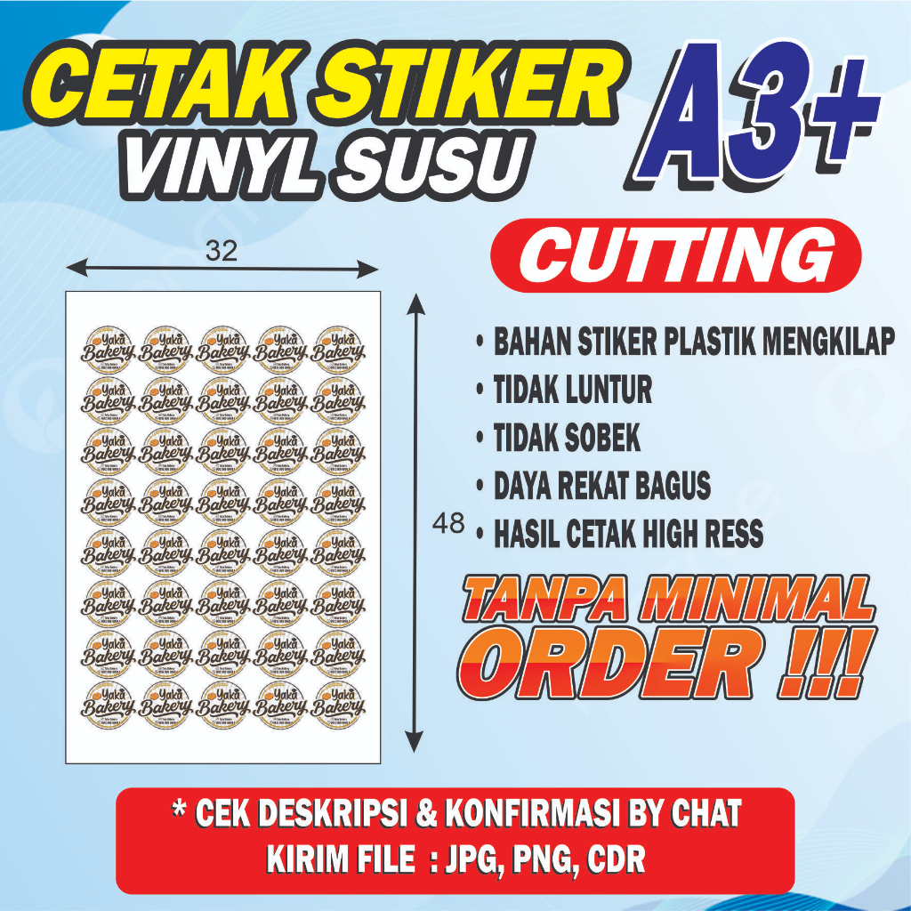 Jual Cetak Stiker A3+ | Cetak Stiker Label | Cetak Stiker Vinyl Glossy ... Jual Cetak Stiker A3+ | Cetak Stiker Label | Cetak Stiker Vinyl Glossy ...