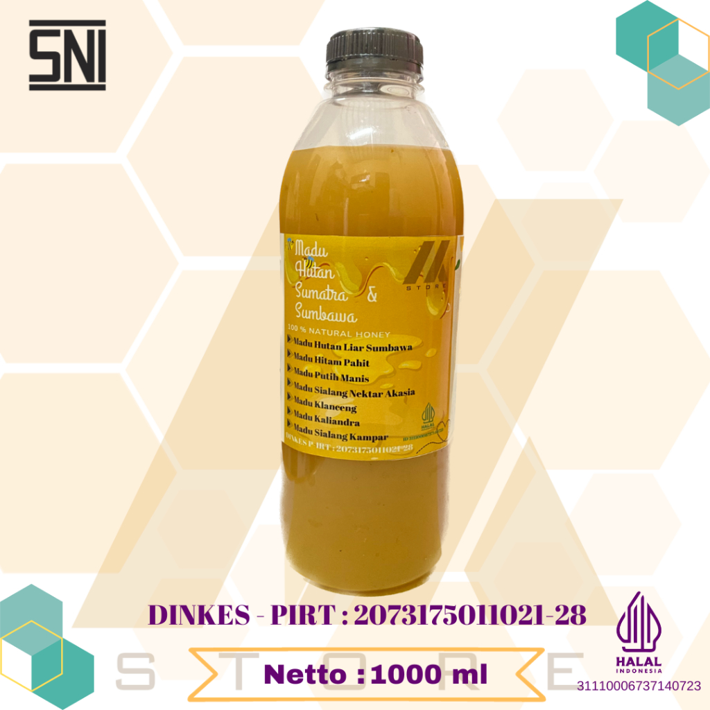 Jual Madu Putih Sumbawa Asli Murni 100% - Isi 1 Liter | Shopee Indonesia