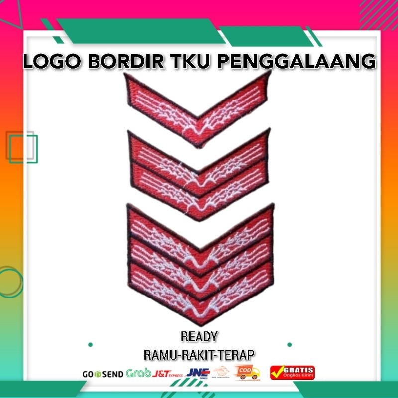 Jual Logo Bordir TKU Penggalang | Tanda Kecakapan Umum Pramuka | TKU Penggalang | Bordir Manggar ...