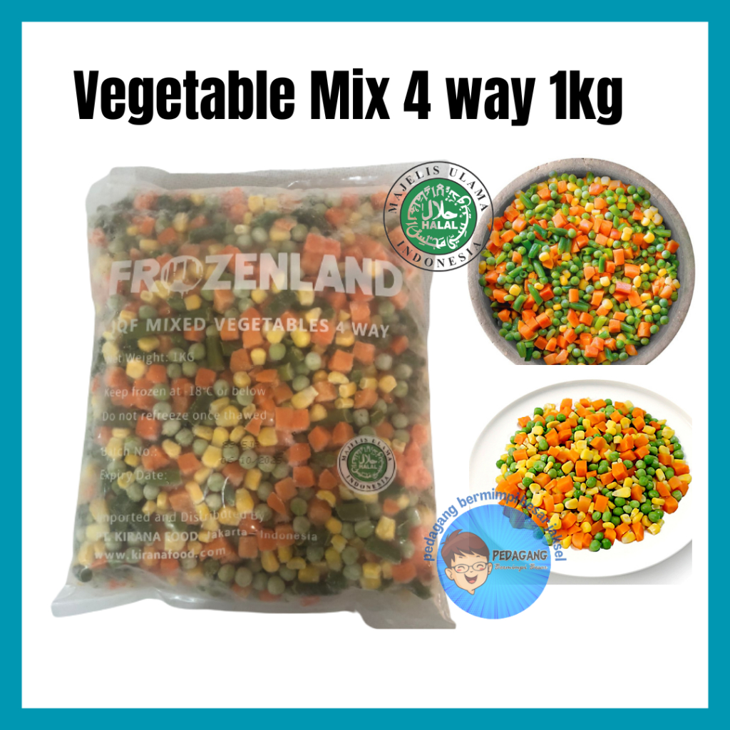 Jual MIXED VEGETABLES 1KG | Shopee Indonesia