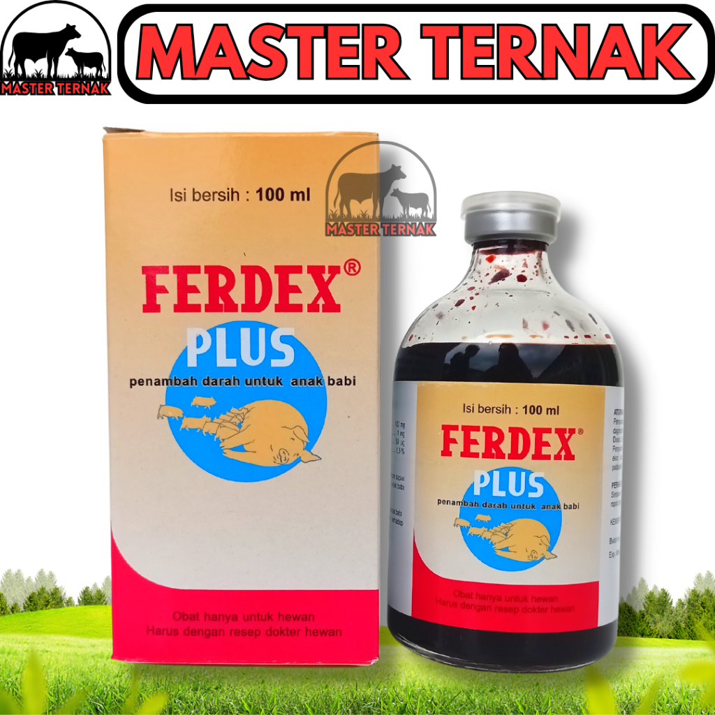 Jual FERDEX PLUS 100 ml - Penambah Darah Anak Babi Zat Besi Hewan ...