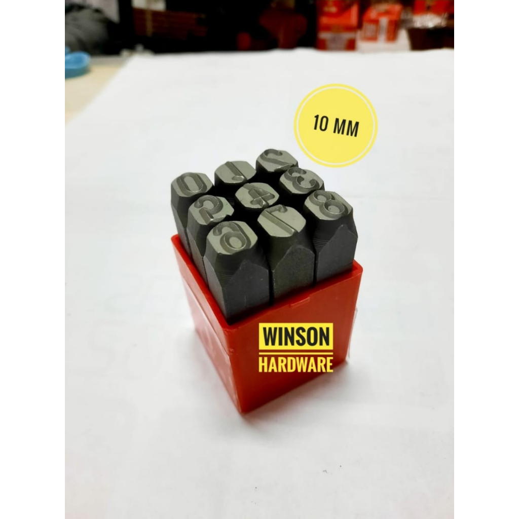 Jual Alat Ketok Angka Rangka Mesin 10mm ZEKI Number Stamp Punch Set 10 ...
