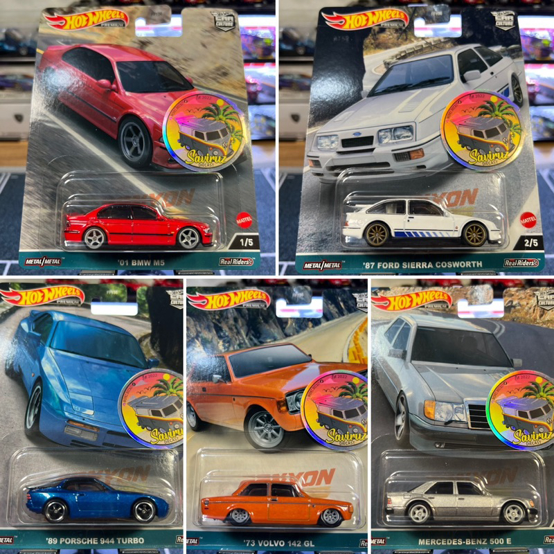 Jual Hot Wheels Premium Canyon Warriors BMW M5 Mercy 500E Ford Sierra ...
