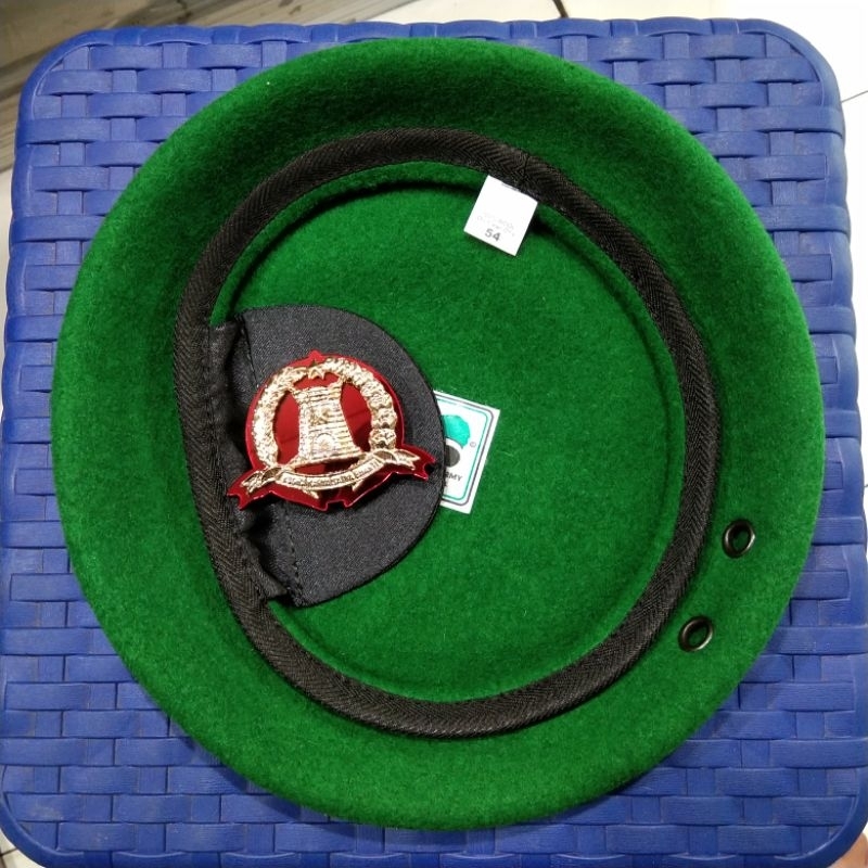 Jual (1 SET) BARET KACAMATA HIJAU+EMBLEM ZENI AKRILIK DAN BIASA ...