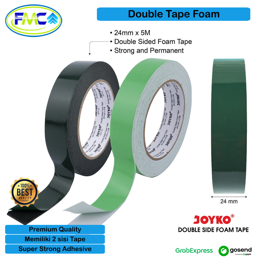 Jual Double Tape Foam Super Kuat Doble Dobel Tip Dua Sisi Sided Busa ...
