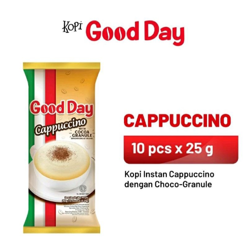 Jual CAPPUCCINO GOOD DAY isi 10 sachet | Shopee Indonesia
