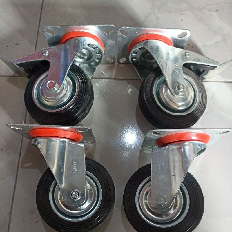 Jual RODA TROLY SET 4" | Shopee Indonesia