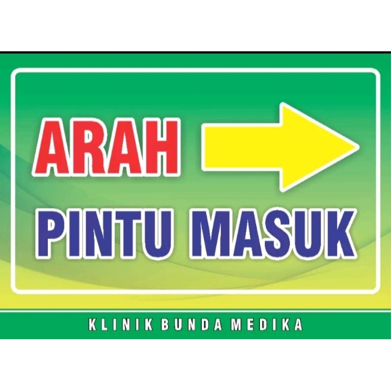 Jual Stiker Arah Pintu Masuk | Shopee Indonesia
