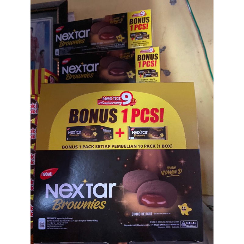 Jual Biskuit nabati nextar brownis coklat ( 1 Box isi 10 pack ...