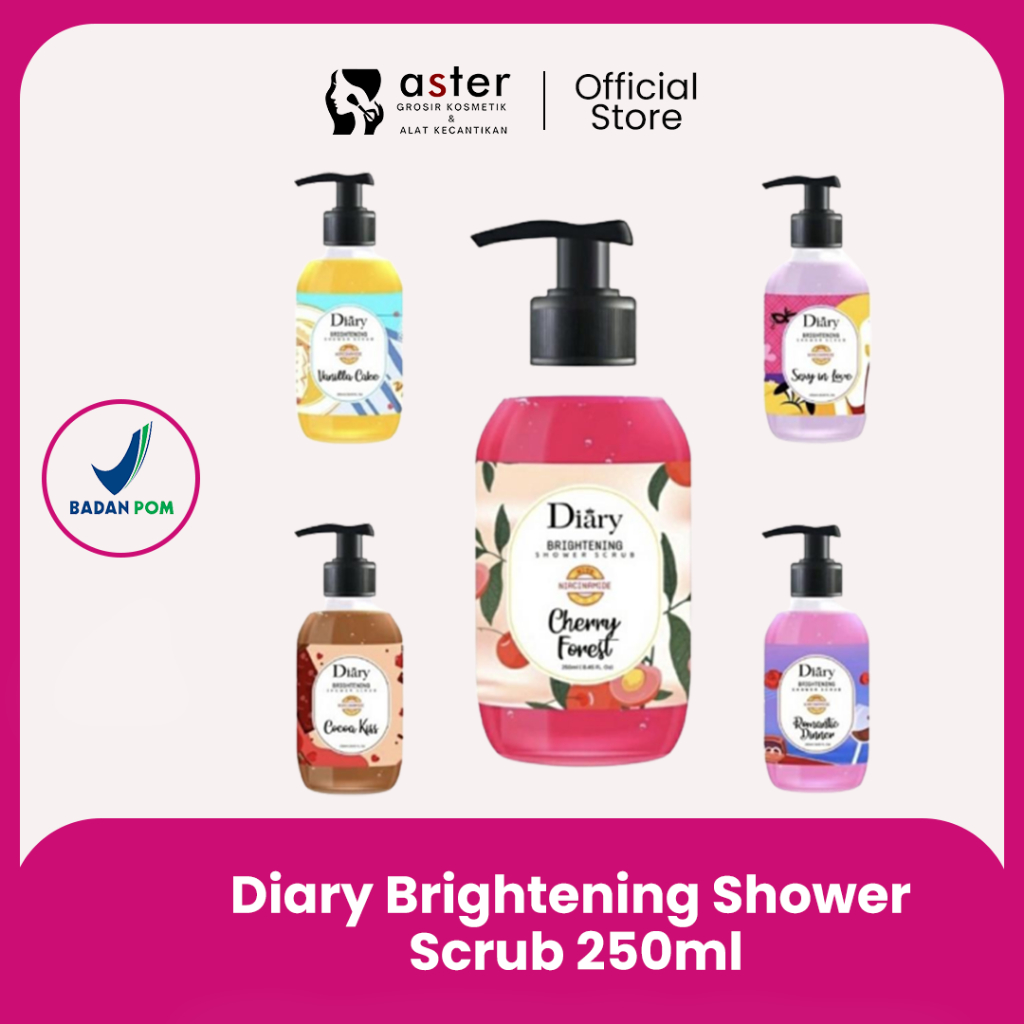 Jual Aster Kosmetik - Diary Brightening Body Shower Scrub 250ml ...