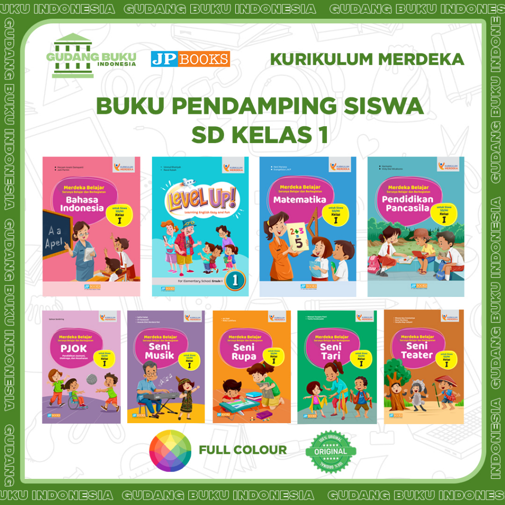 Jual Buku Siswa / Buku Pendamping Kurmer Sekolah SD Kelas 1 - Kurikulum Merdeka (Penerbit JP ...