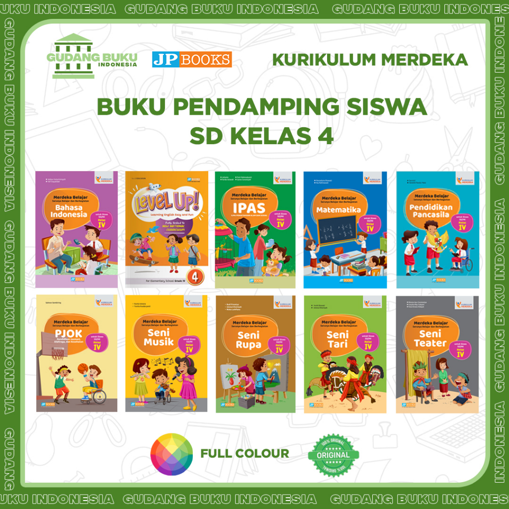 Jual Buku Siswa Pendamping Sekolah JP Books Kurmer SD Kelas 4 - Kurikulum Merdeka (Penerbit JP ...