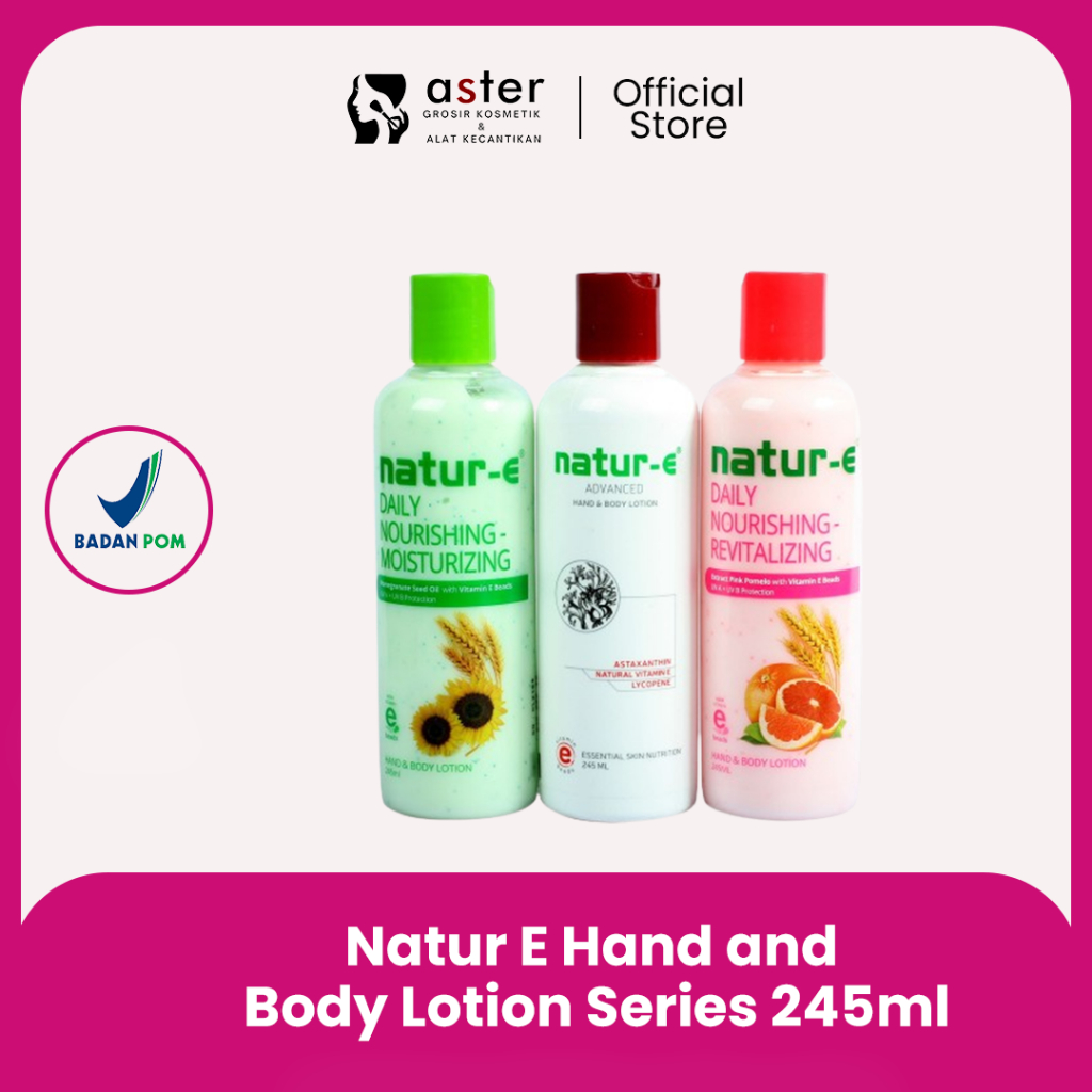 Jual Aster Kosmetik - Natur-e Hand an Body Lotion Series 245ml | Shopee ...