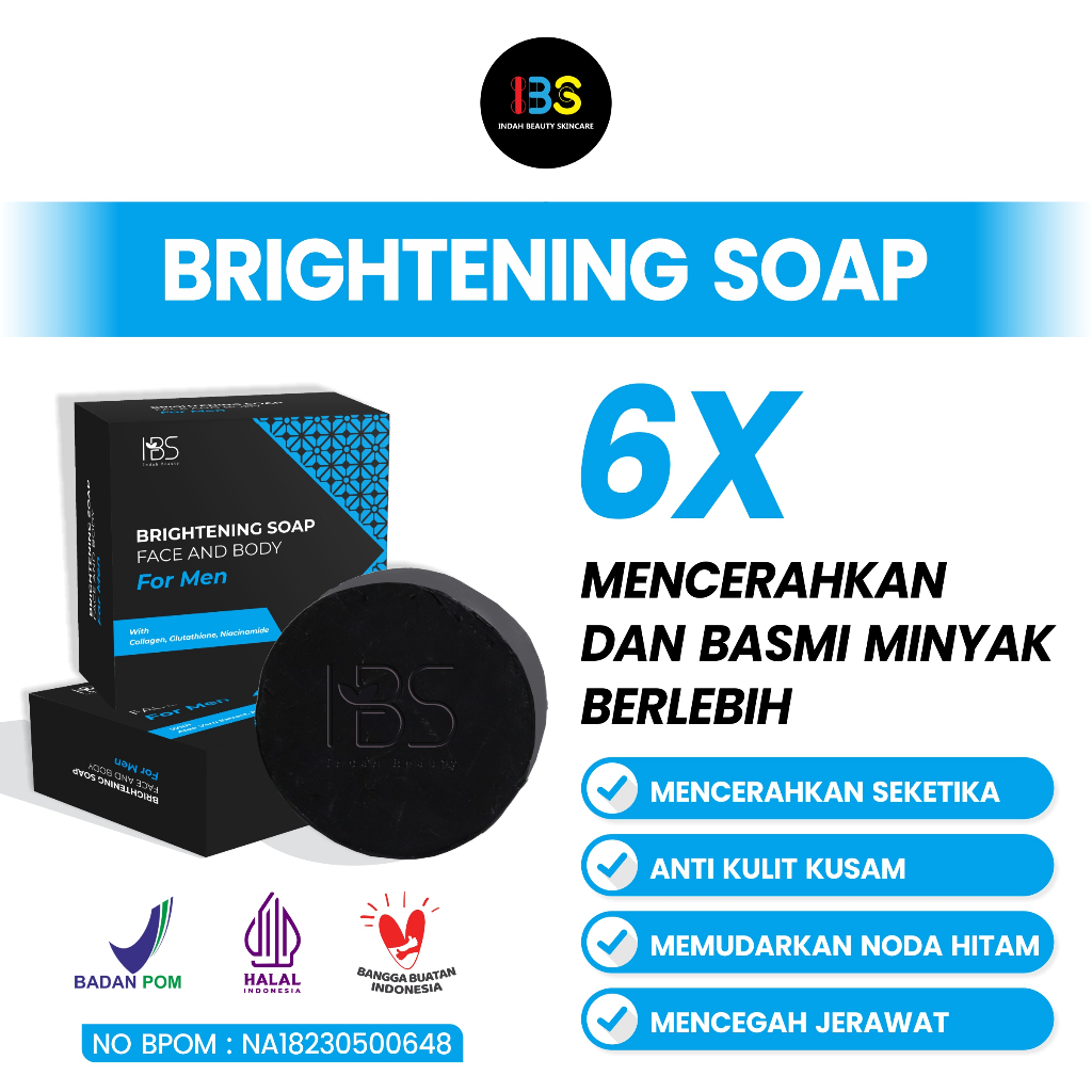 Jual sabun wajah pria berminyak berjerawat ( 50g x 1pcs ) | Shopee ...