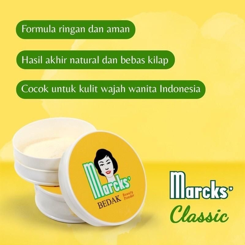 Jual Bedak Tabur Marcks Classic 40g | Shopee Indonesia