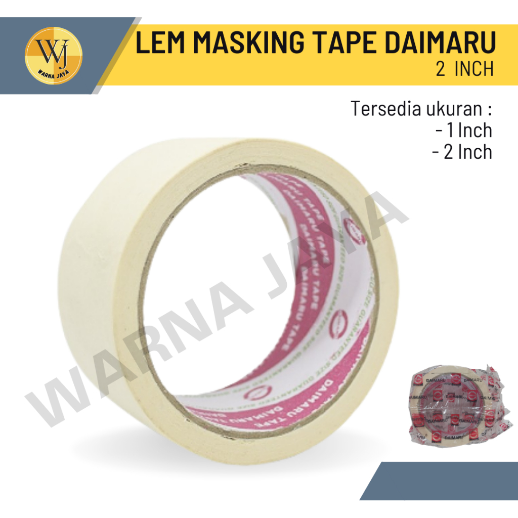 Jual Lem Masking Tape Daimaru 2 inch / Lem Kertas Daimaru 2" (48mm X ...