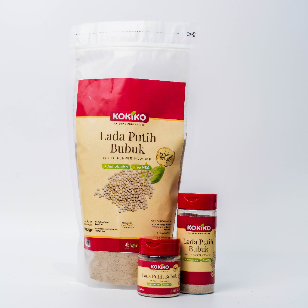 Jual KOKIKO Lada Putih Bubuk / White Pepper Powder 40 Gram - 65 Gram ...