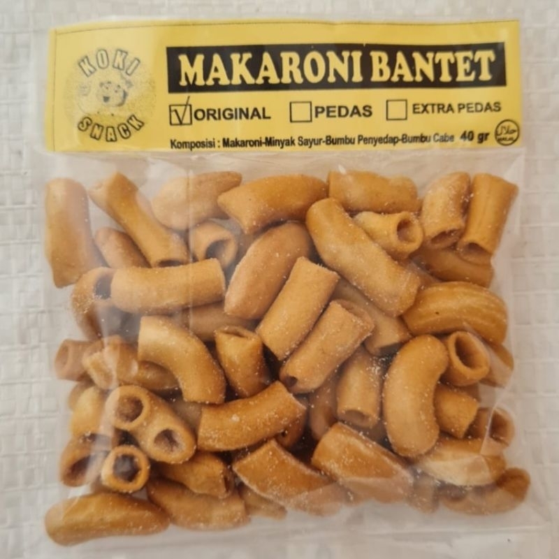 Jual Viral 40gr Makaroni Bantet Koki Snack Tasikmalaya | Shopee Indonesia