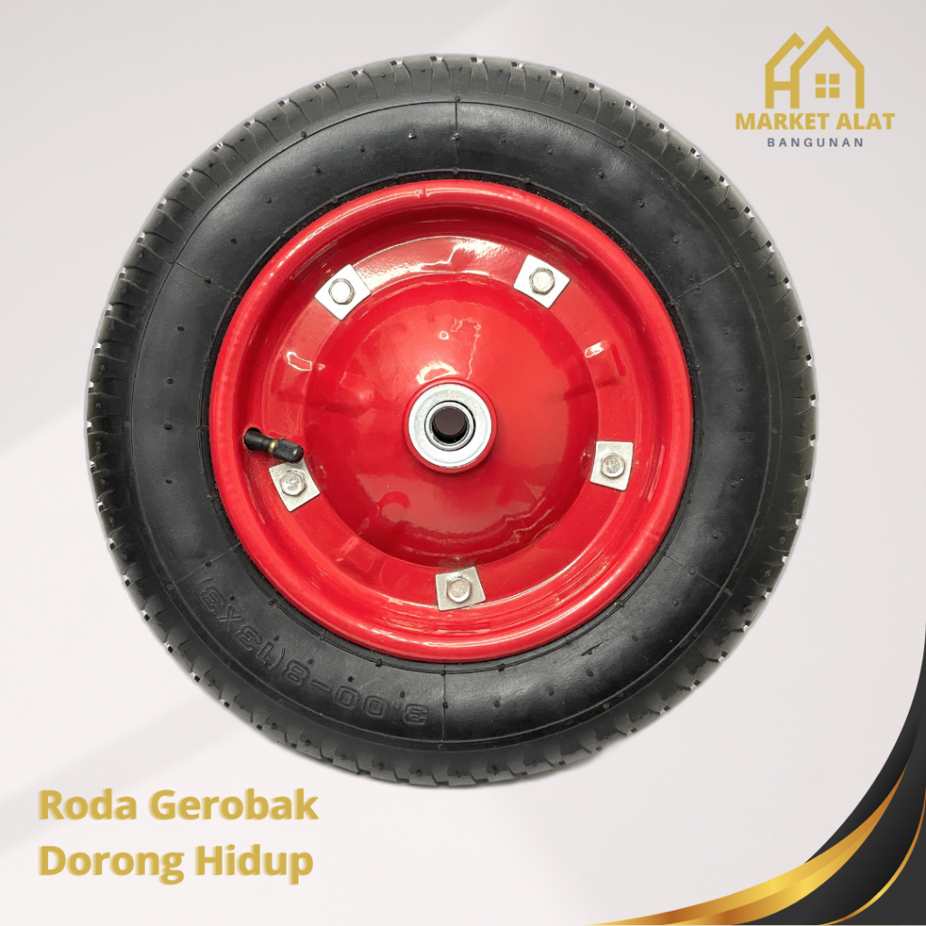 Jual Roda Gerobak Dorong Hidup Pakai Ban Dalam Model Artco / Ban Roda ...