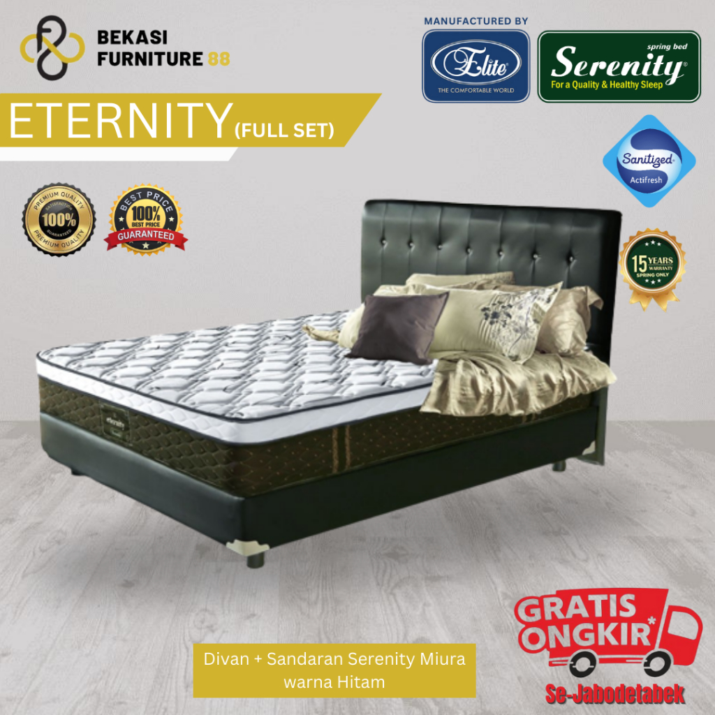 Jual 1 Set Kasur Springbed Serenity ( Eternity ) by Elite Springbed ...