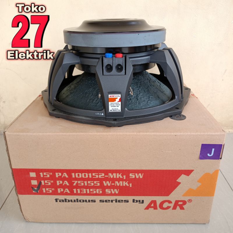 Jual Speaker ACR Fabulous 15 inch PA 113156 SW 1600 WATT | Shopee Indonesia