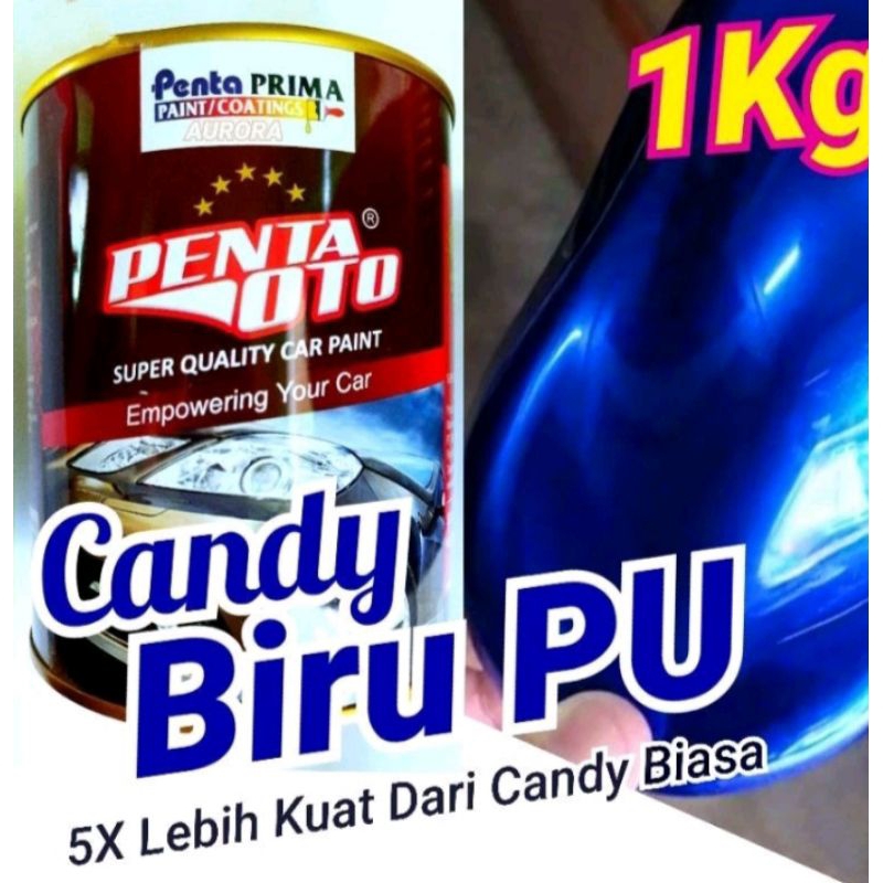 Jual Cat Candytone Candy Blue PC 052 PU Penta Oto Candy Tone Biru ...