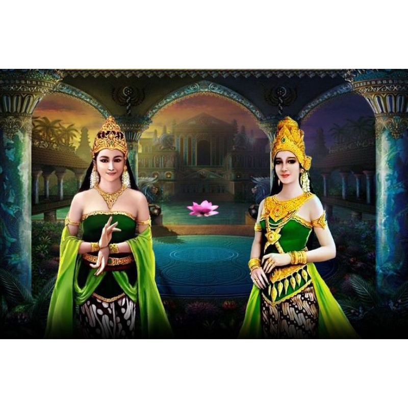 Jual Lukisan Cetak, NYI RORO KIDUL, Ukuran JUMBO, 100x70cm & 150x100cm ...