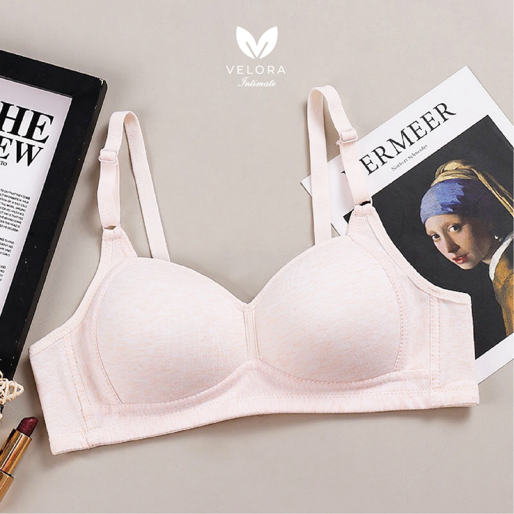 Jual Velora Bra Tanpa Kawat | Wireless | Busa Tipis | Katun Organic | Size 70B - 85B VENYA BRA ...