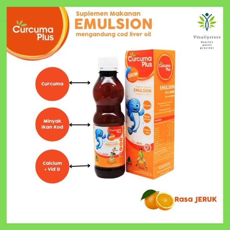 Jual CURCUMA PLUS EMULSION 400 ML (memperbaiki nafsu makan , membantu ...