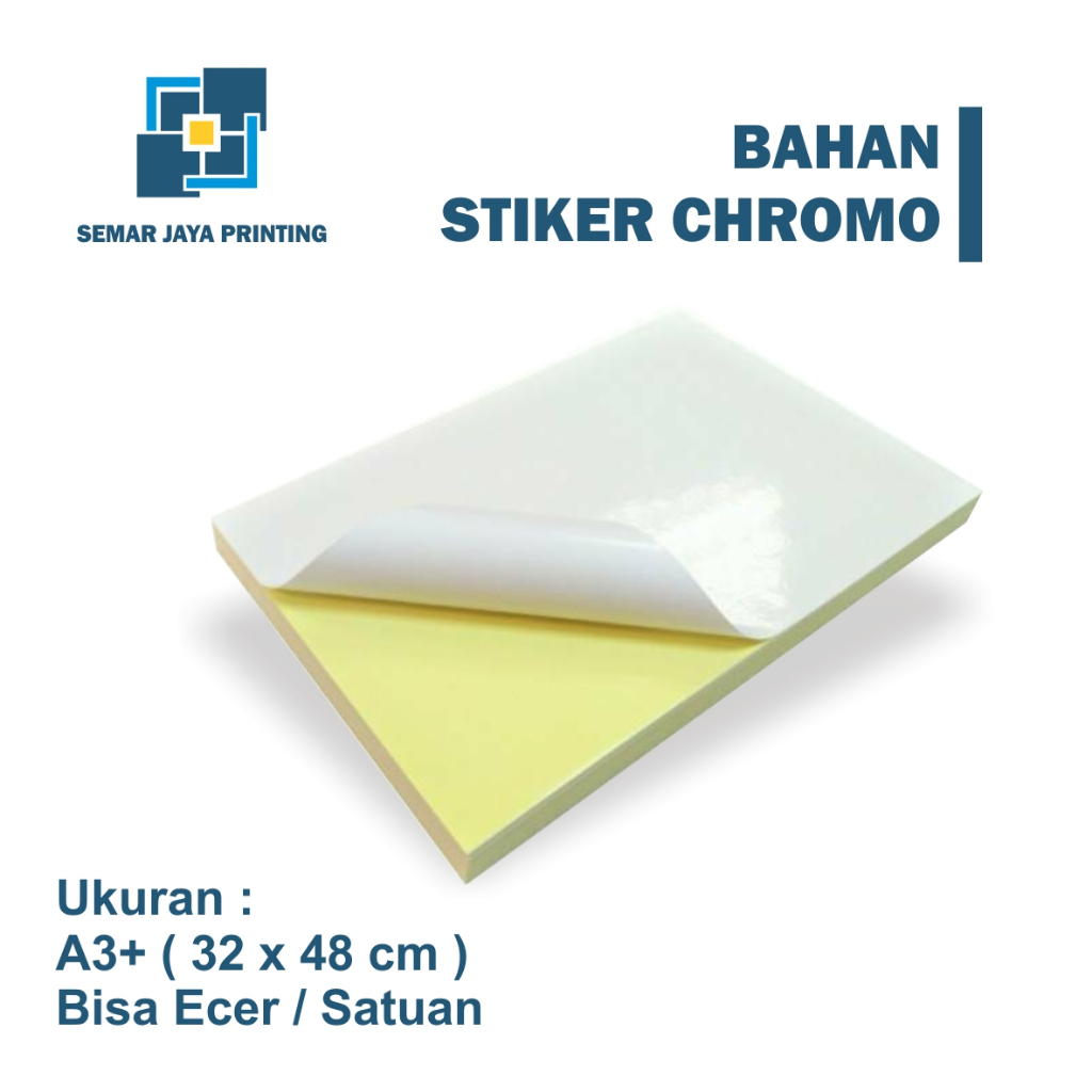 Jual BAHAN STICKER ECER / SATUAN | STICKER POLOS A3+ | Shopee Indonesia