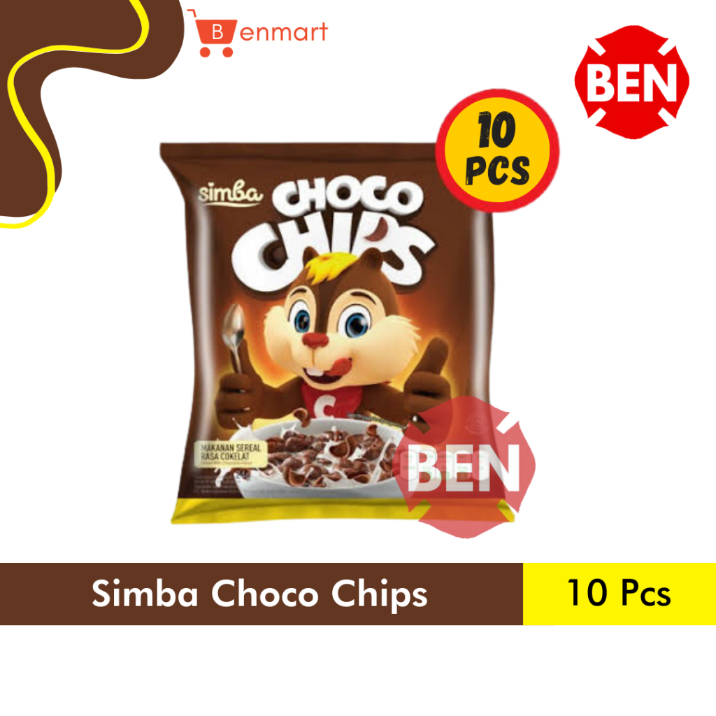 Jual Simba Choco Chips 1 Renceng 10 Sachet Chocochips Sereal Coklat ...