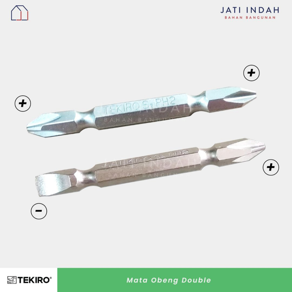 Jual Mata Obeng Double Magnet TEKIRO 6x65mm Plus + Minus - /Mata Bor ...