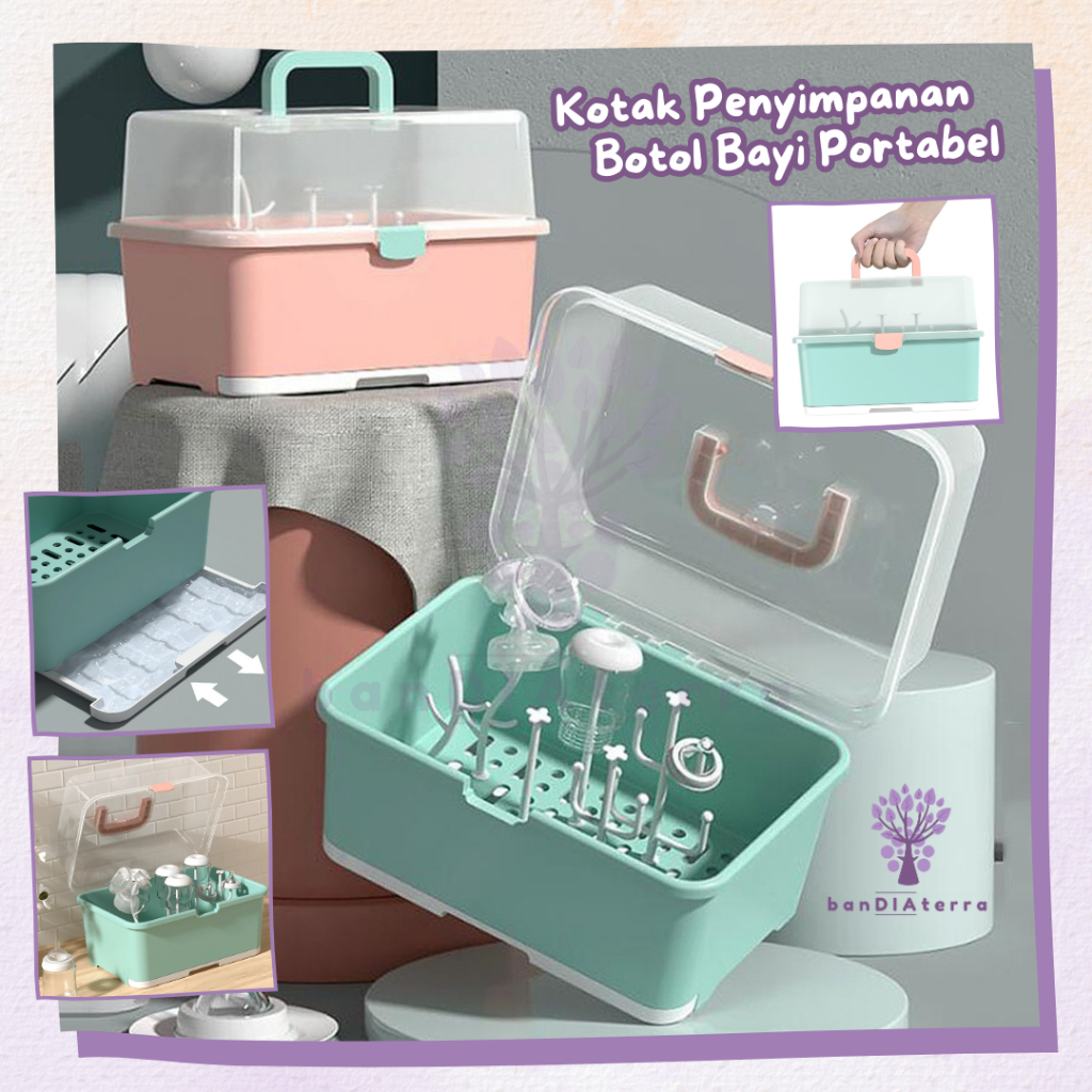Jual Bandiaterra Kotak Penyimpanan Pengering Botol Susu Bayi ...