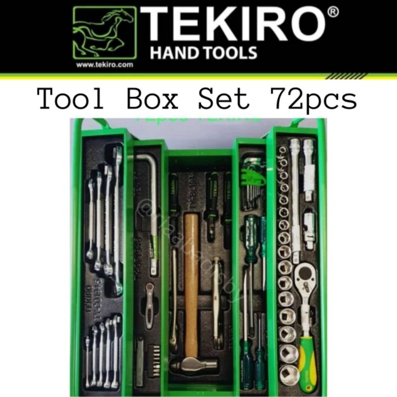 Jual TOOL BOX SET 72 PCS TEKIRO || TOOLBOX SET ISI 72 PCS TEKIRO ...