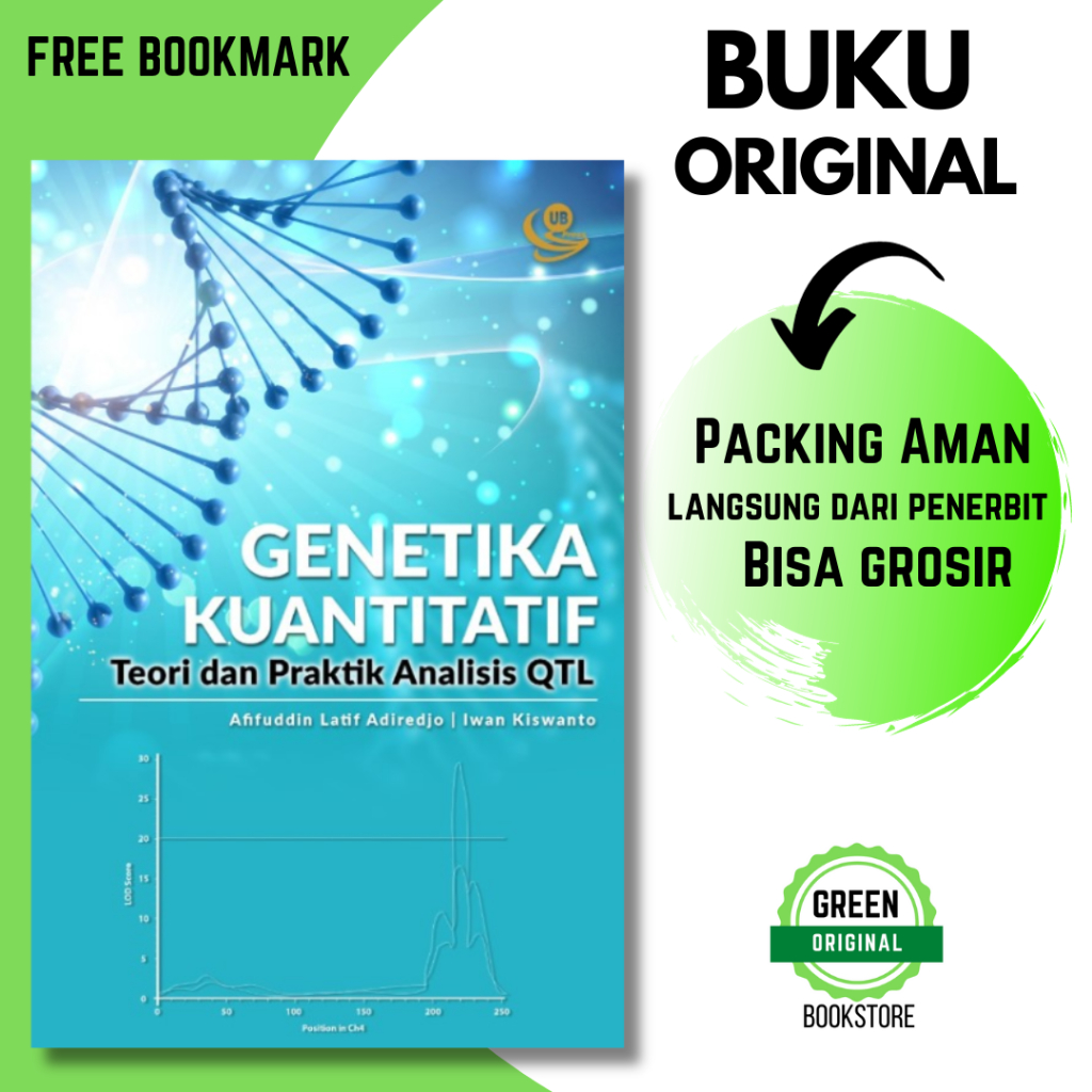 Jual (BUKU ORI) Genetika Kuantitatif Teori dan Praktik Analisis QTL ...