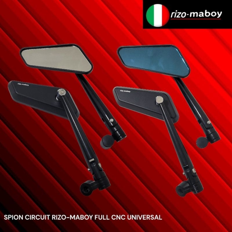 Jual KACA SPION CIRCUIT SPION CIRCUIT RIZOMABOY BLACK SERIES HITAM ...
