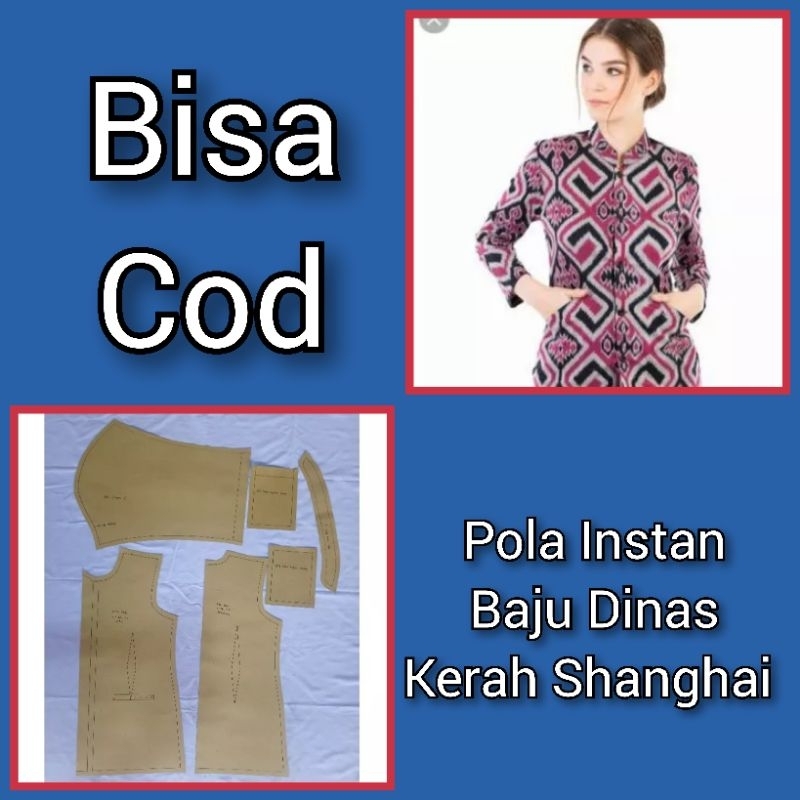 Jual Pola Instan Baju Dinas Kerah Shanghai | Shopee Indonesia