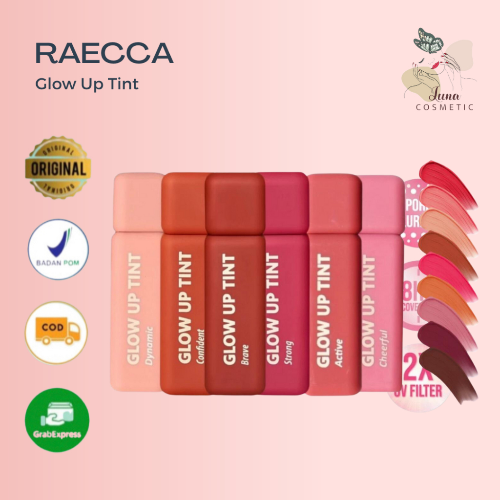 Jual Raecca Glow Up Tint Lip Tint Pigmented Melembabkan | Shopee Indonesia