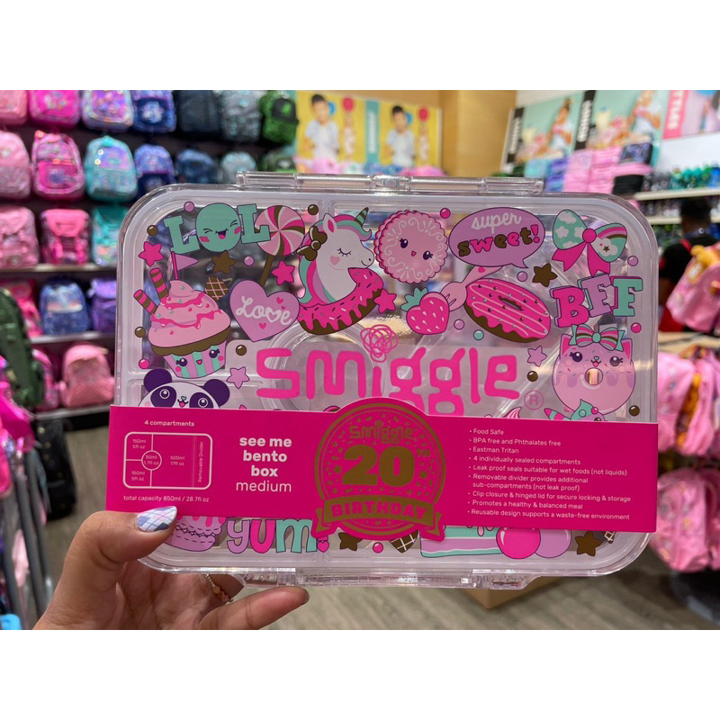 Jual Bento box lunch box smiggle original | Shopee Indonesia