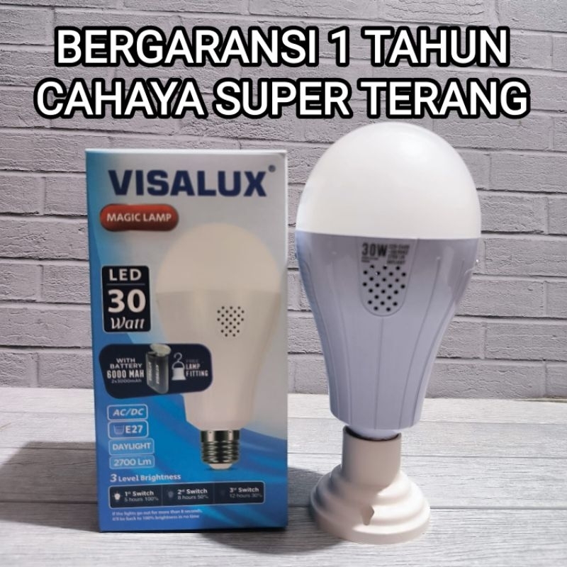 Jual VISALUX LAMPU EMERGENCY LED MAGIC 30W 3 TINGKAT CAHAYA PUTIH SNI ...