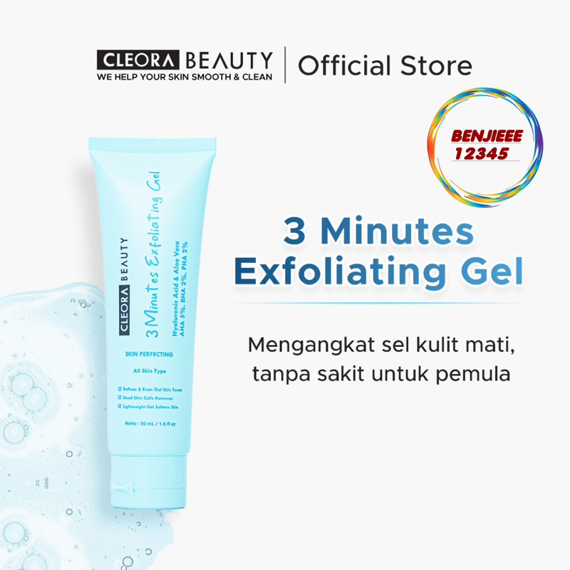 Jual Cleora 3 Minutes Exfoliating Gel 50ml beauty eksfoliasi jelly ...