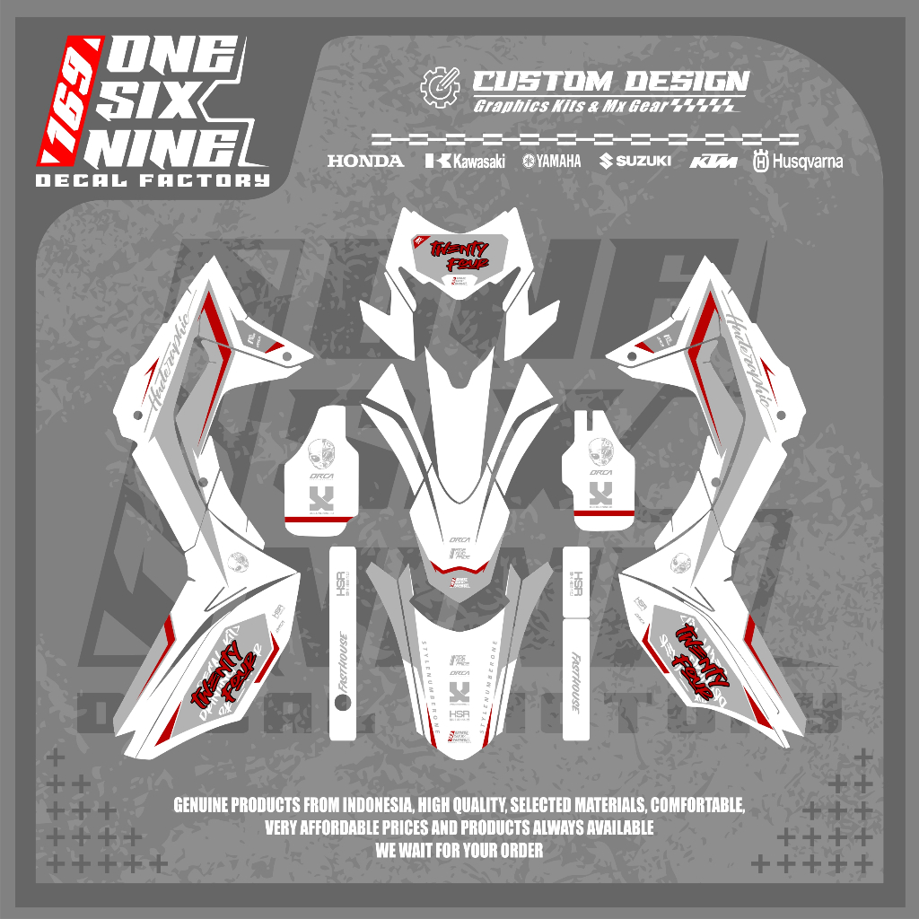 Jual DECAL CRF 150L SUPER GLOSSY PREMIUM - BEBAS CUSTOM DESIGN | Shopee ...