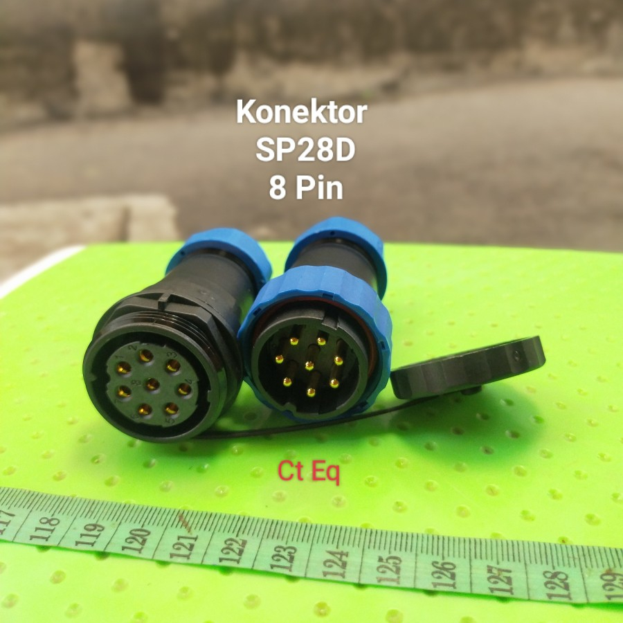 Jual SP28D 8 Pin Plug n Socket IP68 Docking Konektor Panel Mount ...