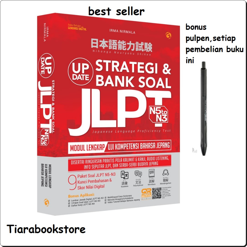 Jual BUKU JLPT N1 N2 N3 N4 N5 UPDATE STRATEGI DAN BANK SOAL JLPT (JAPANESE LANGUAGE PROFICIENCY ...