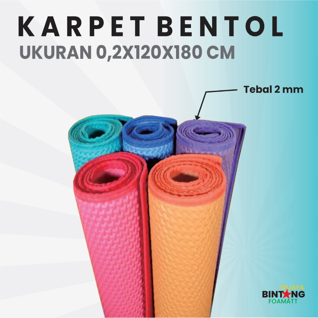 Jual Karpet Spons Mercy Polos / Karpet Bentol Polos / Karpet Murah ...