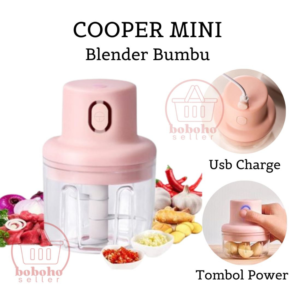Jual Blender Bumbu Portable Copper Mini Usb Ukuran 250ml | Shopee Indonesia